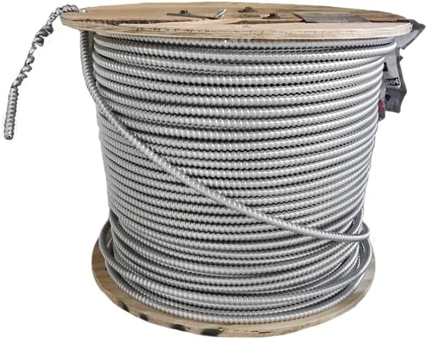 12/2 Metal Clad (MC) Cable with Aluminum Armor and Copper Conductors ...